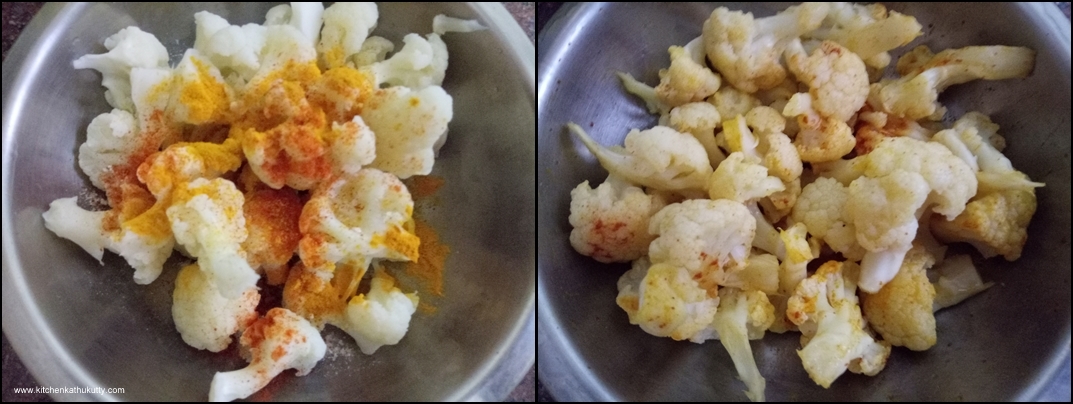 Cauliflower Pulao or Gobi Pulao - Kitchen Kathukutty