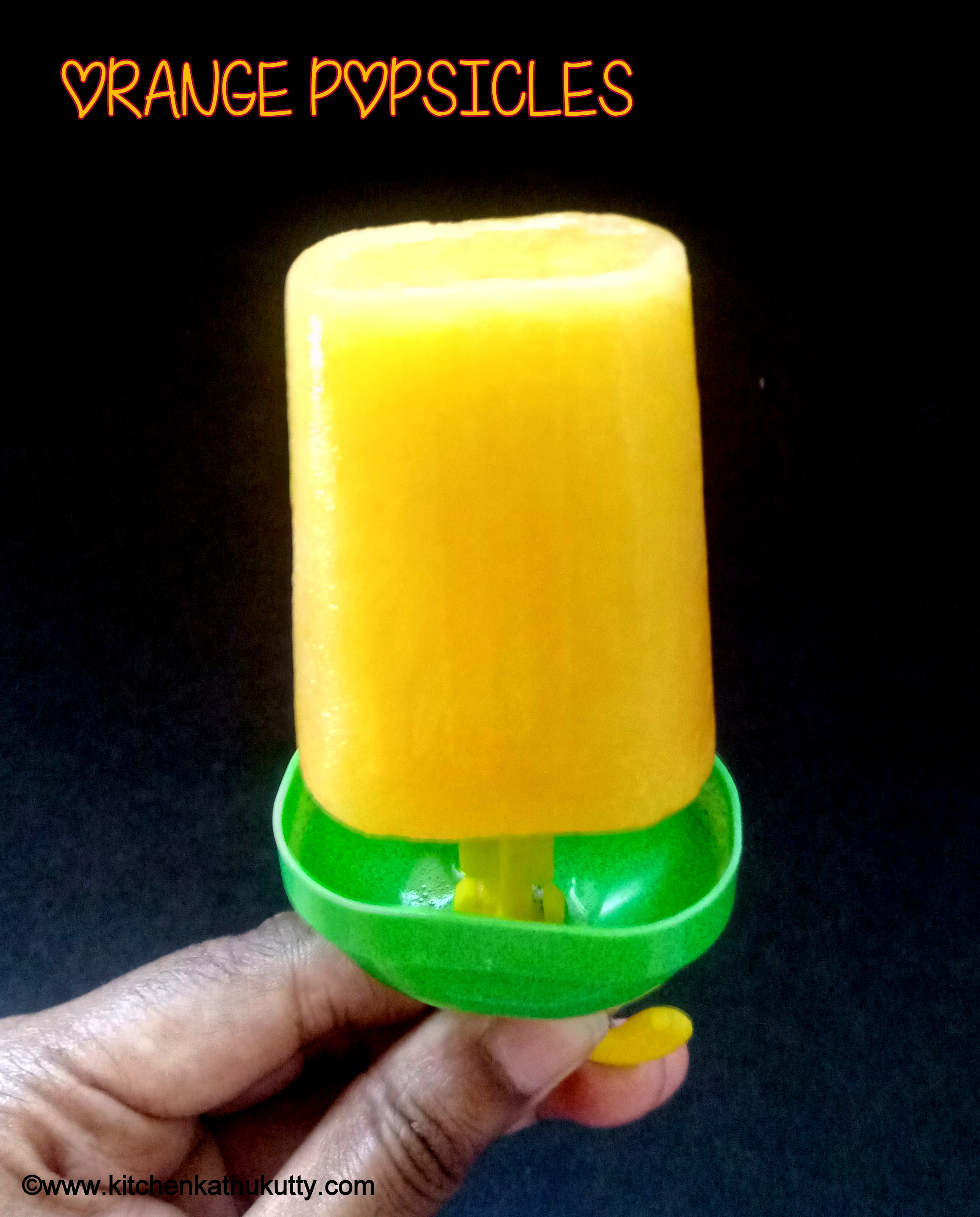 Orange Popsicles Recipe-Orange Ice Pops for toddlers and kids - Kitchen ...