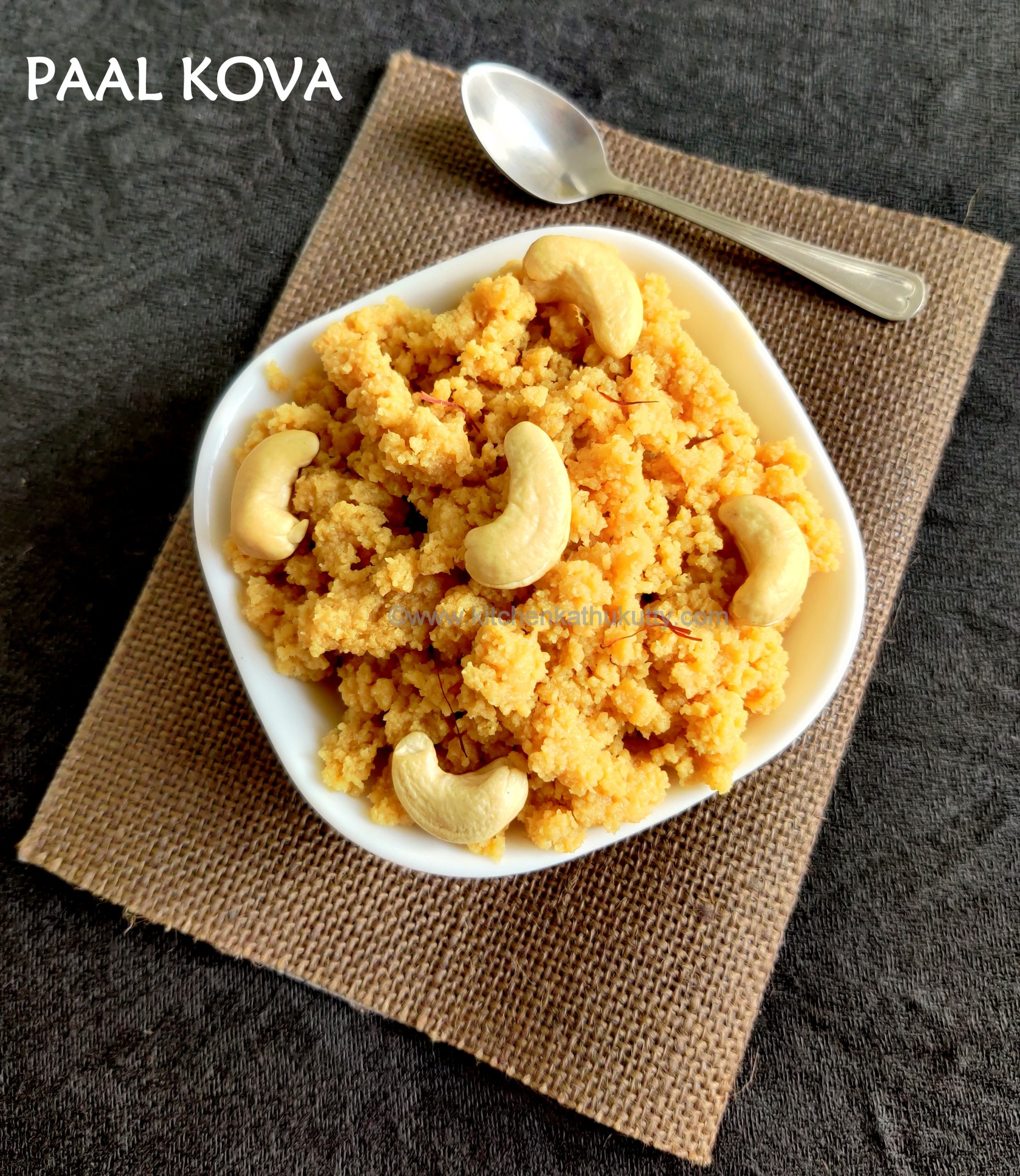 Paal Kova Recipe - Without White Sugar - Kitchen Kathukutty